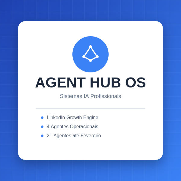 Agent Hub OS - Fernando Silva | Hotmart