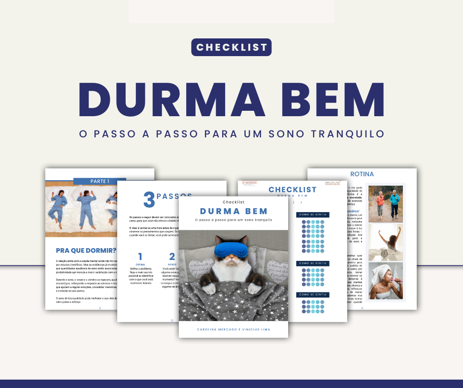Checklist Durma Bem - O passo a passo para um sono tranquilo - Caro...