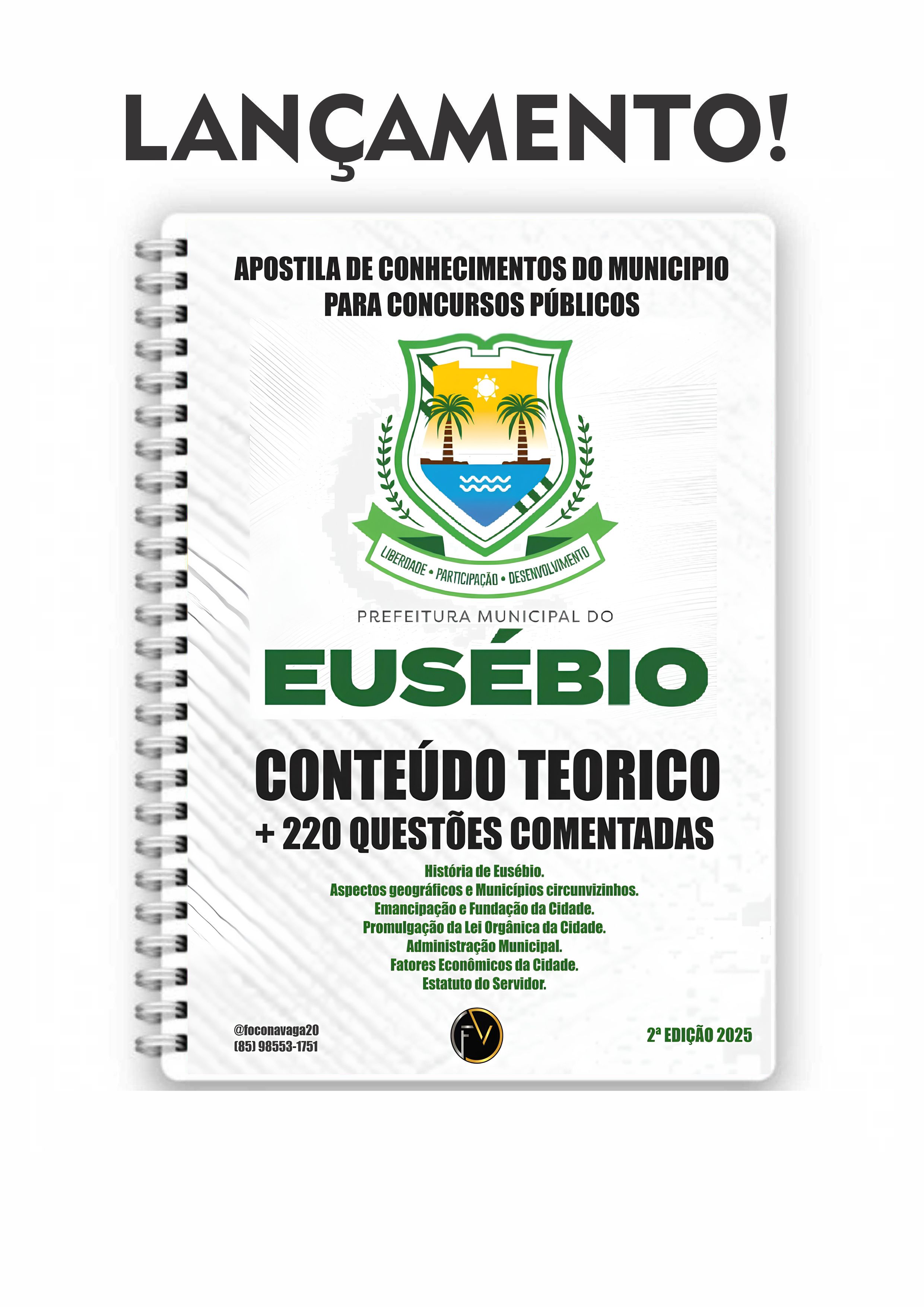 CONHECIMENTOS SOBRE MUNICÍPIO DE EUSEBIO CE - Sávio Araújo | Hotmart