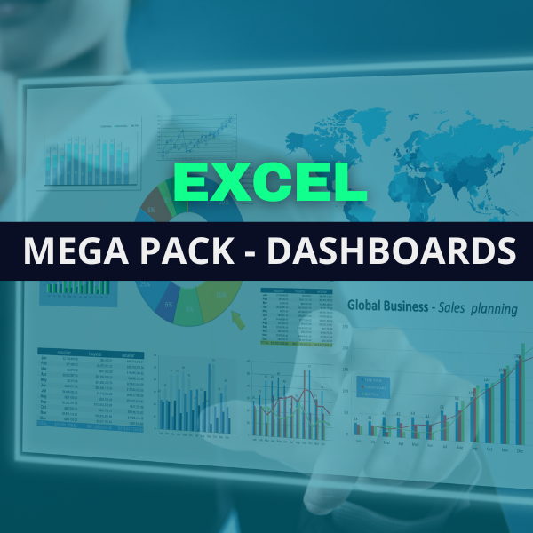 Mega Pack de Dashboards em EXCEL