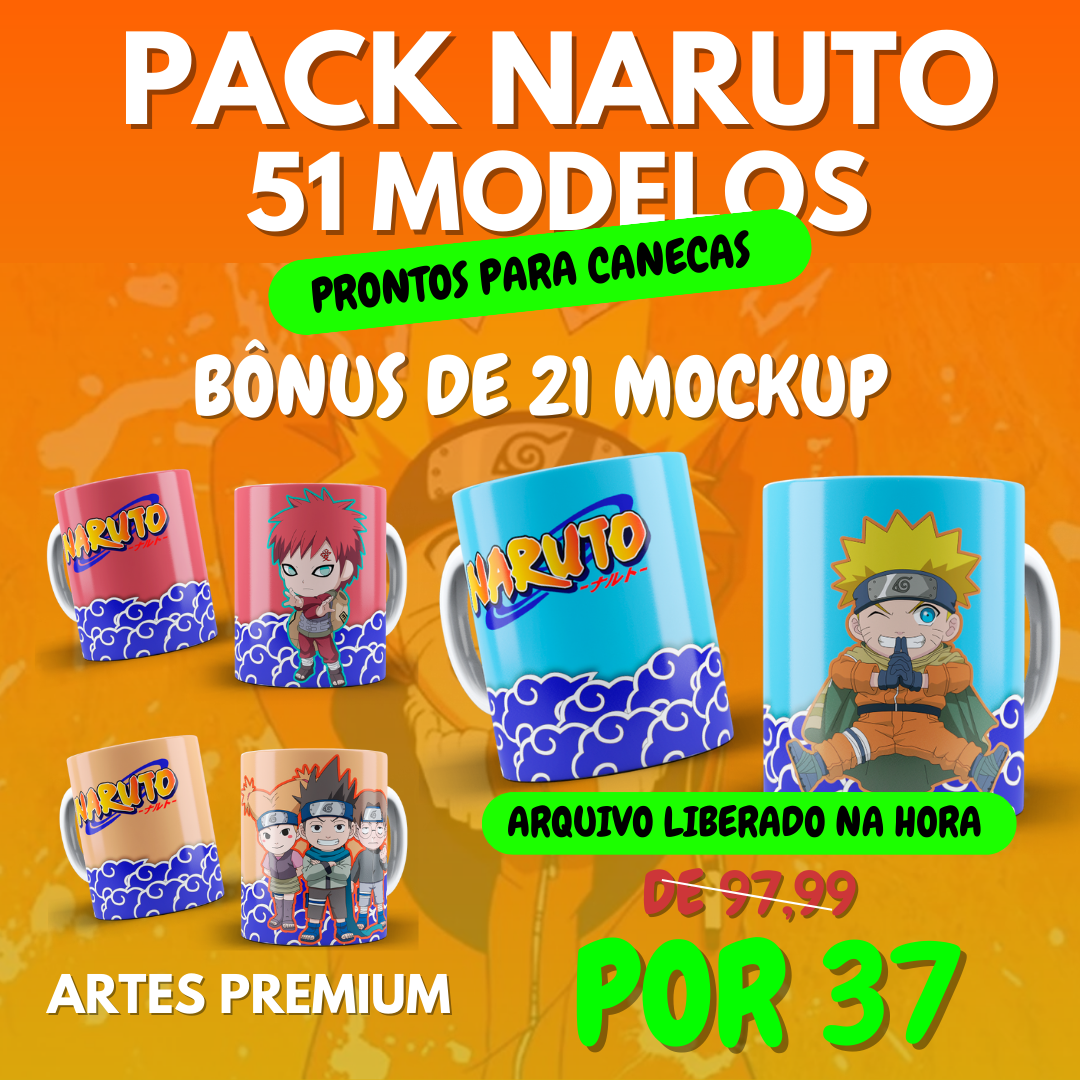 PACK PREMIUM NARUTO - Acelere - Cursos e Arquivos | Hotmart