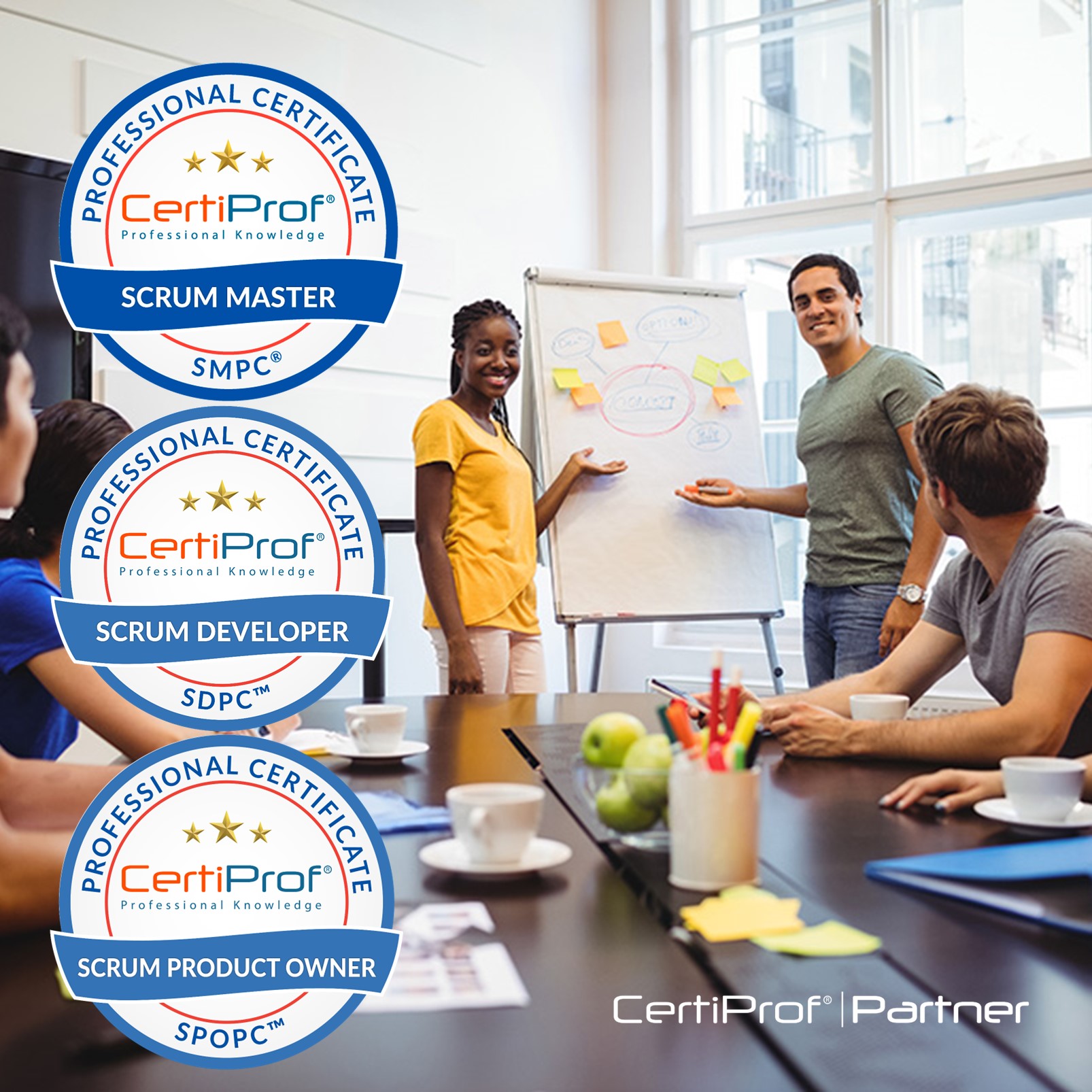 3 Pack- Scrum Master + Scrum Developer + Product Owner (SMPC+SDPC+S...