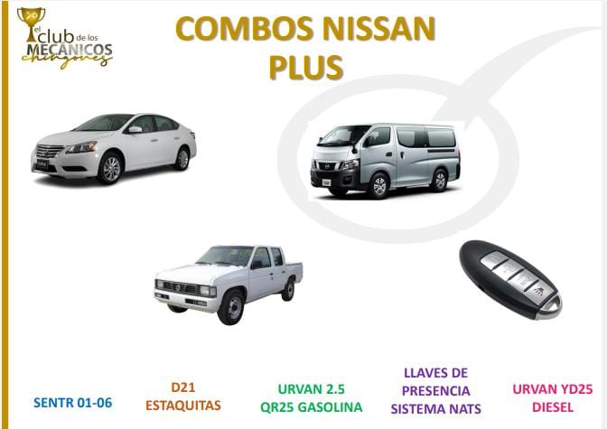 COMBOS NISSAN PLUS