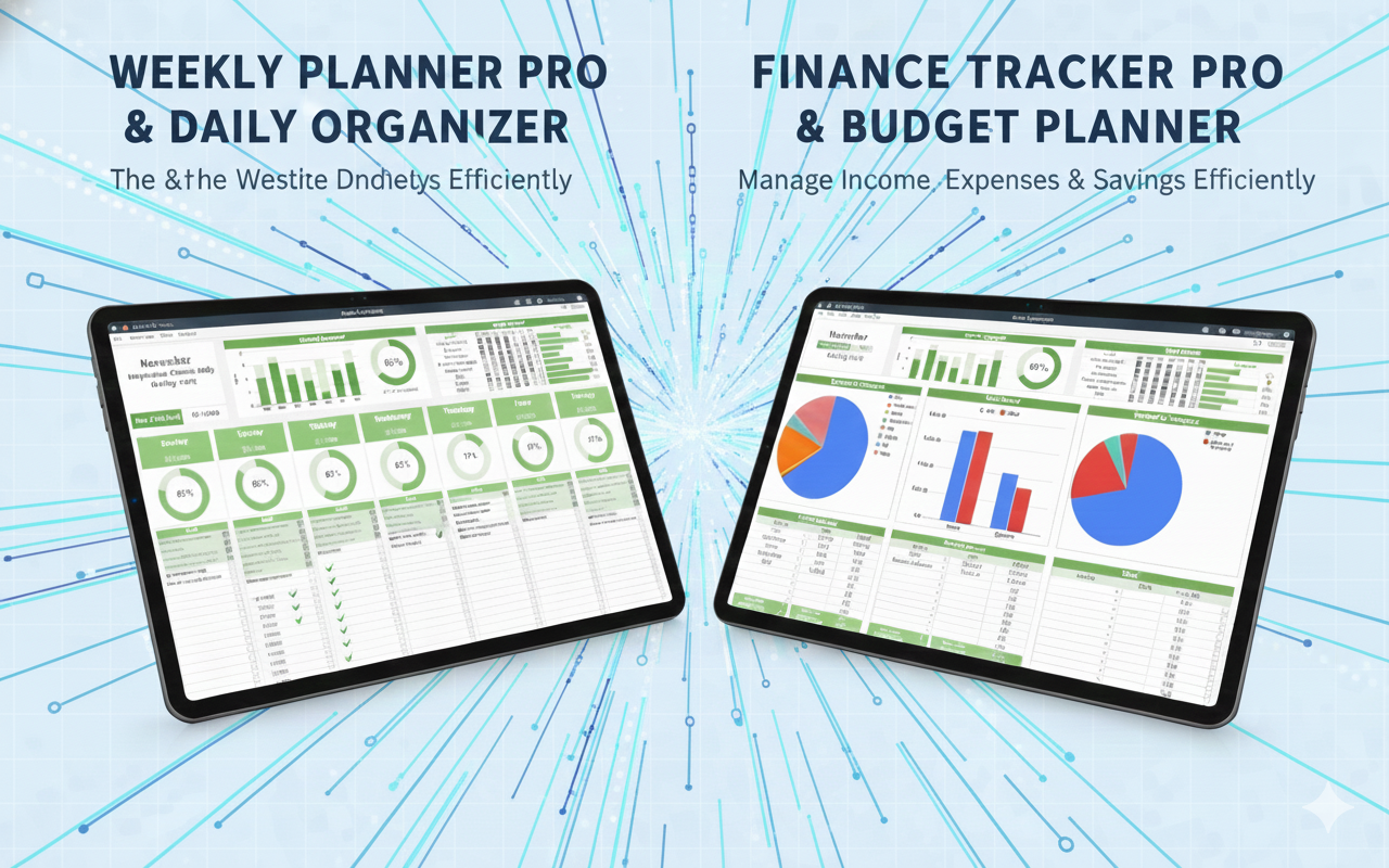 Weekly Planner + Finance Tracker 2026 (Google Sheets) – Plan Your T...