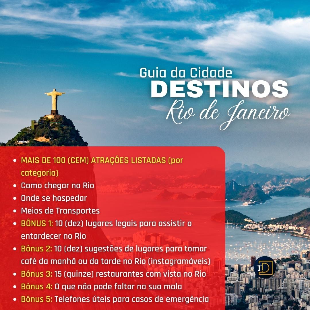 Guia Completo do Rio De Janeiro com + de 100 ATRAÇÕES e + 5 BÔNUS.