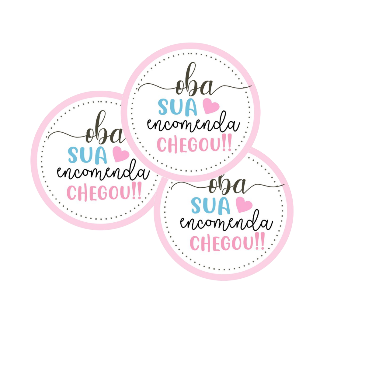 Tag de Agradecimento 100un - Papel Offset 180g com 4cm - Encanto e ...