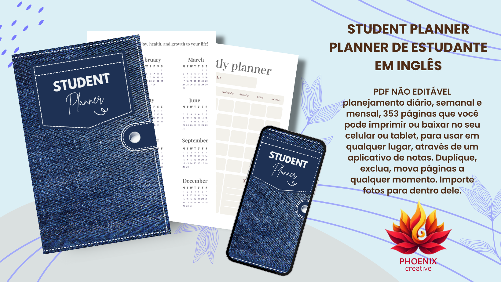 Student Planner 2025 Gray Version