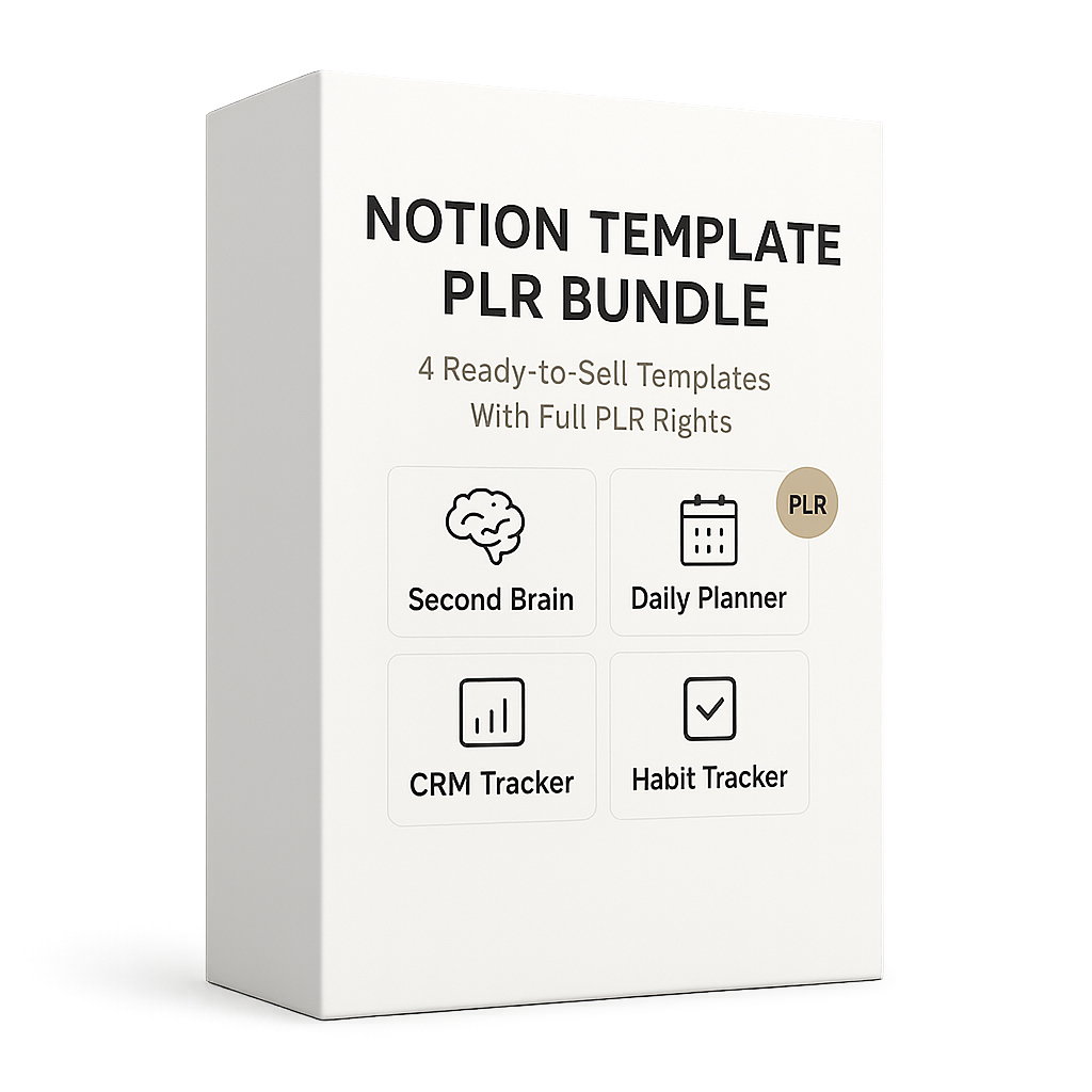 PLR Notion Template Bundle – Rebrand & Resell (PLR Product)