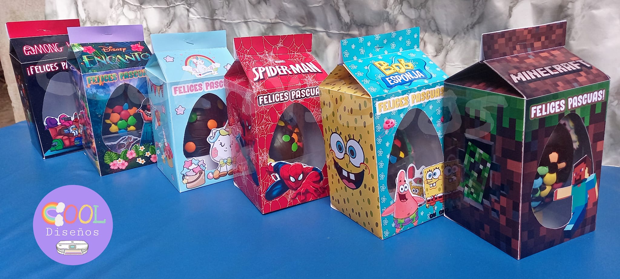Imprimible Milk Box de Personajes "Felices Pascuas" - Cool Diseños ...