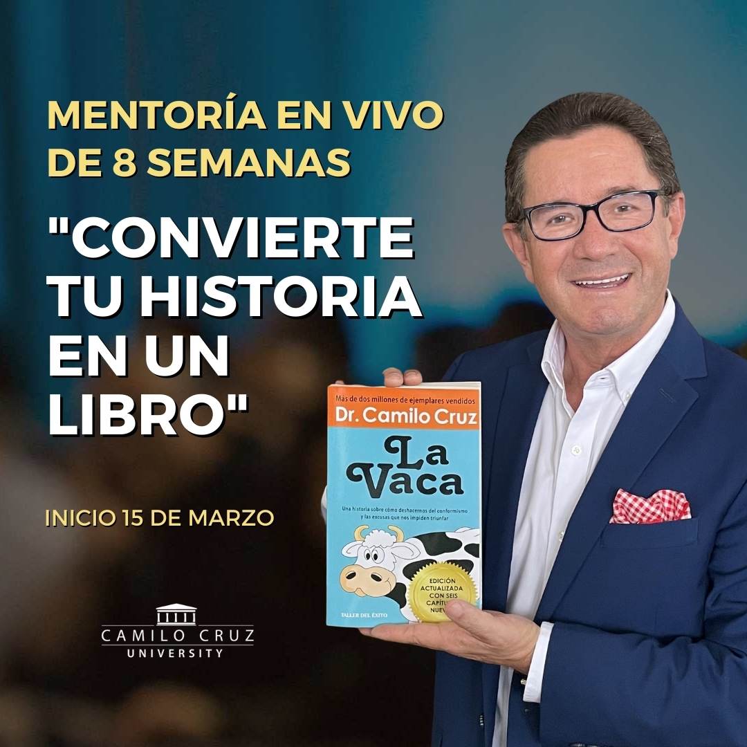 Mentoría en vivo Convierte tu Historia en un libro - Camilo Cruz | Hotmart
