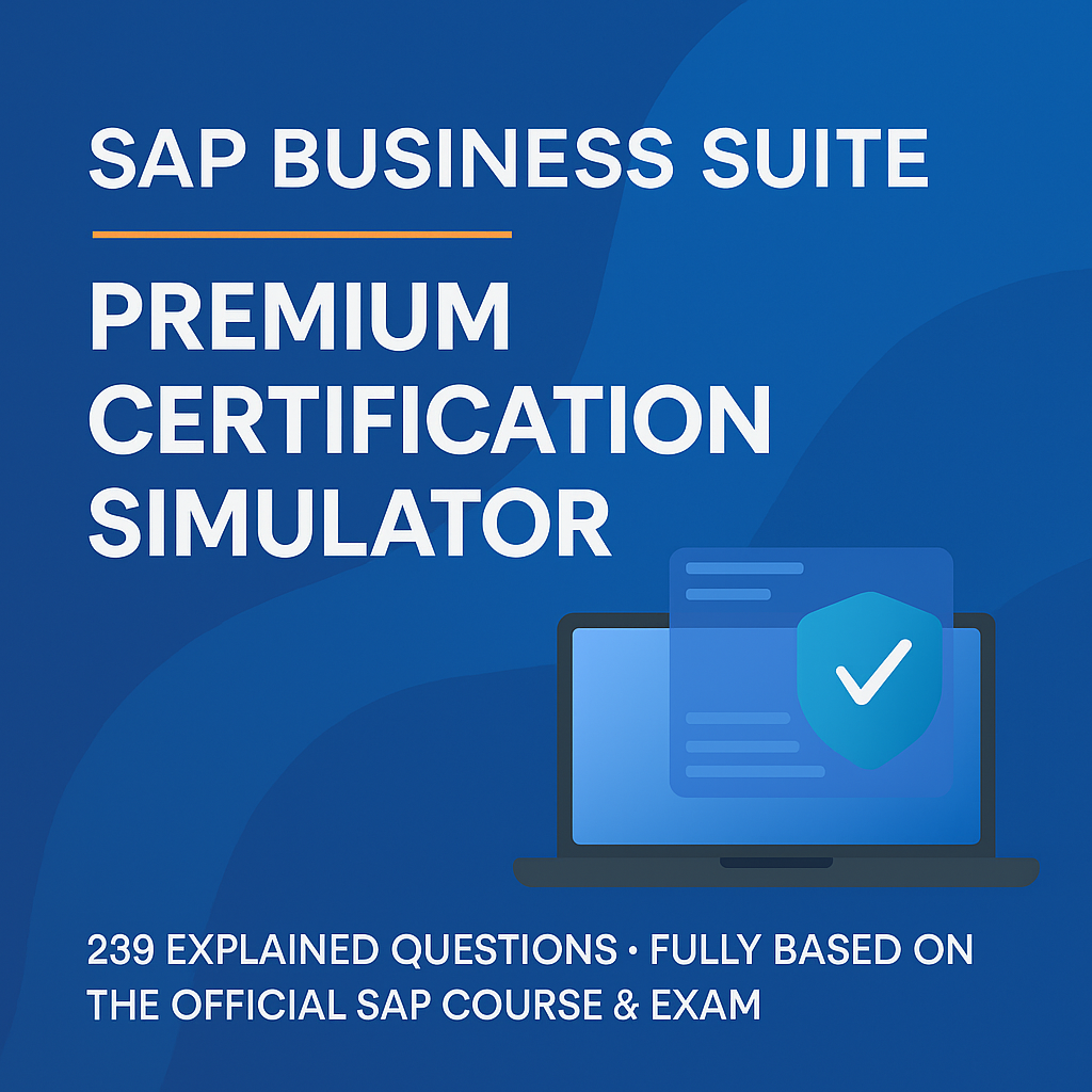 Positioning SAP Business Suite Certification – Complete Practice Ex...