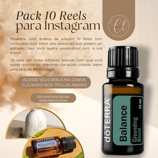 Pack com 10 Reels