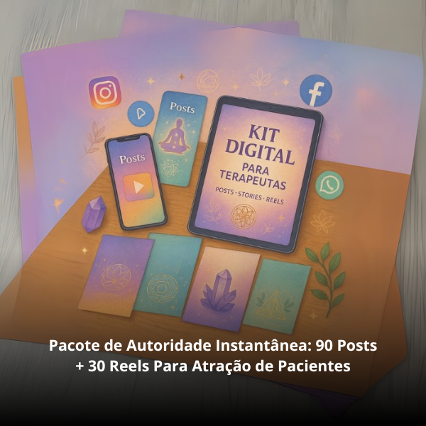 Pacote de Autoridade Instantânea: 90 Posts + 30 Roteiros de Reels P...