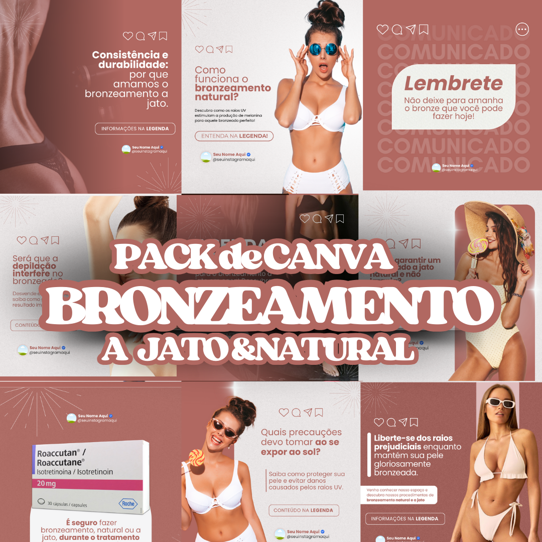 PACK CANVA PARA BRONZEAMENTO A JATO & NATURAL - Dheime Maraíza ...