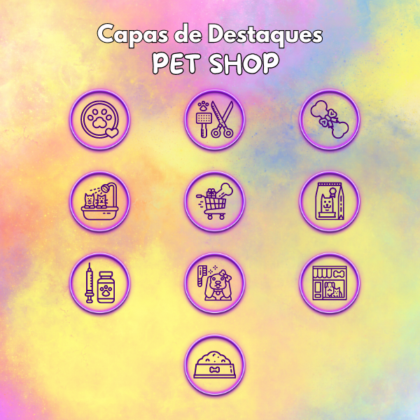 Capas de Destaques Pet Shop - Highlight Covers | Hotmart