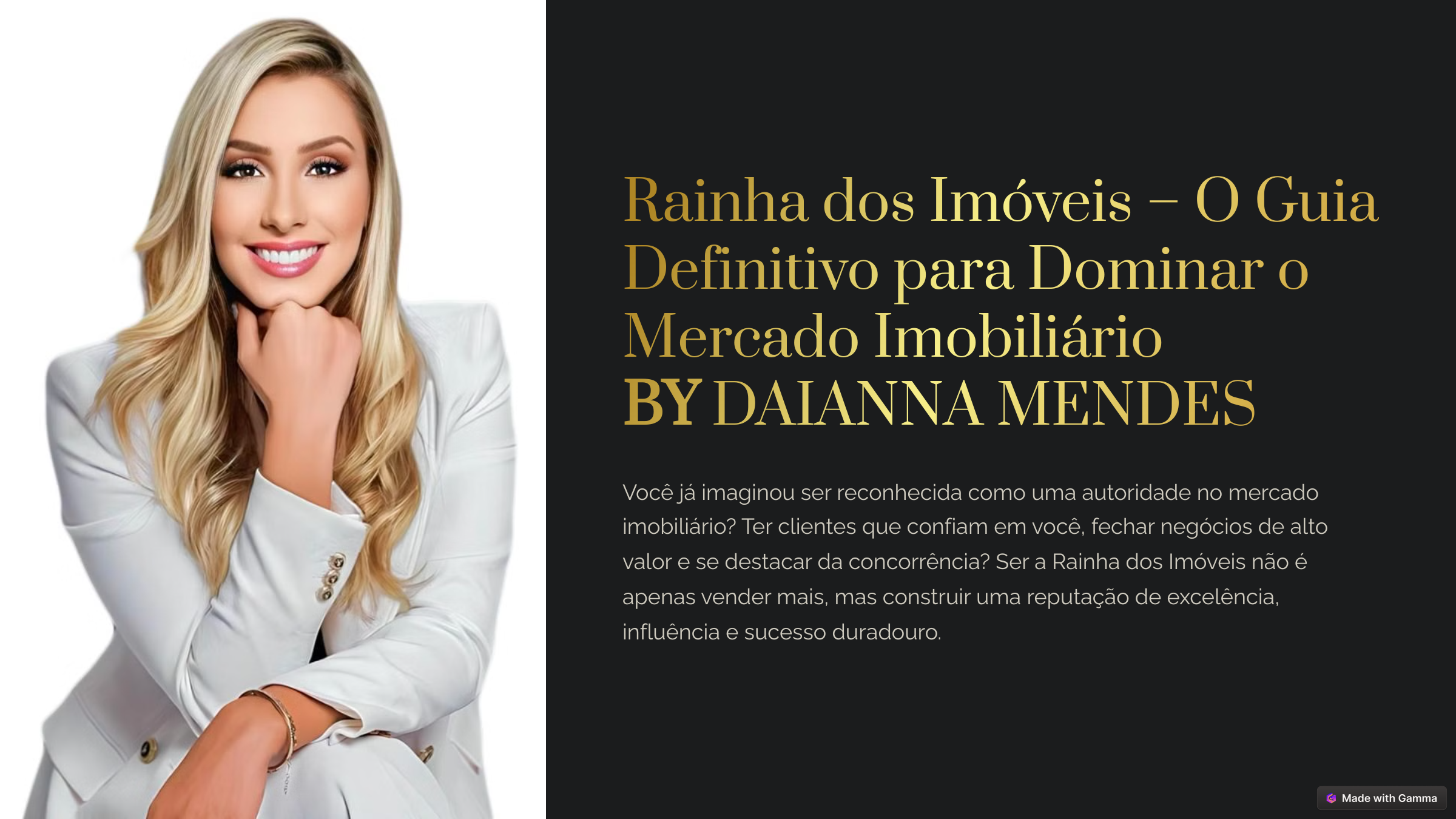 A Rainha dos Imóveis. - Daiana Mendes | Hotmart