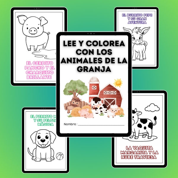 LEE Y COLOREA CON LOS ANIMALES DE LA GRANJA - Maria Alejandra Herna...