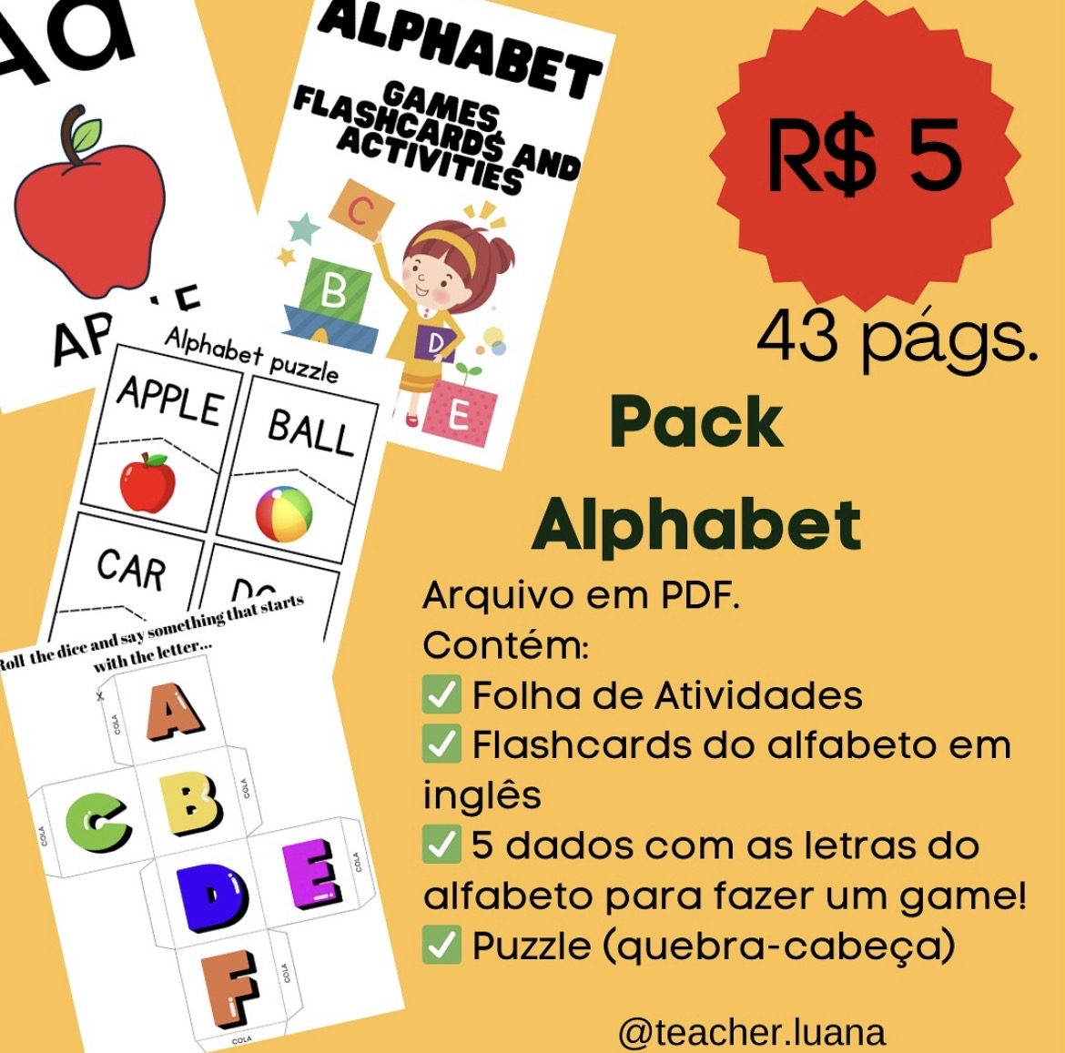 Pack alphabet - Luana Marcondes do Amaral | Hotmart