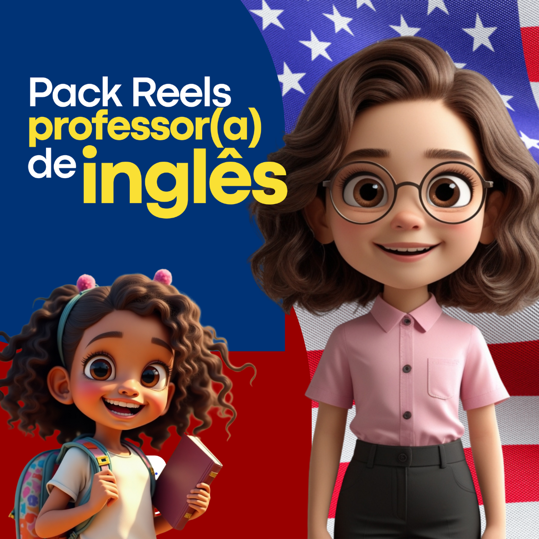Pack de Reels para Professores de Inglês - RMD Negócios Digitais