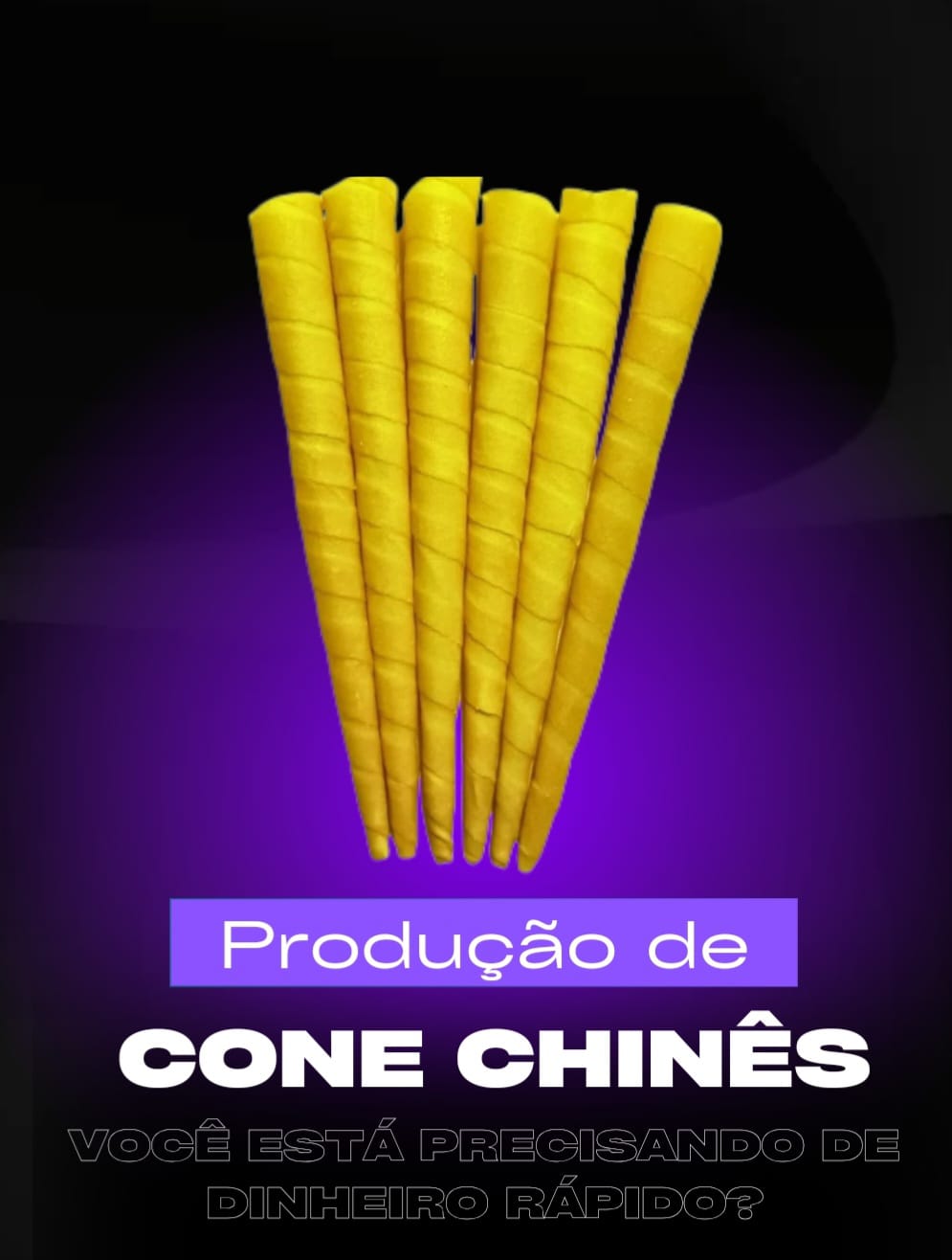 Produção de Cone chinês artesanal