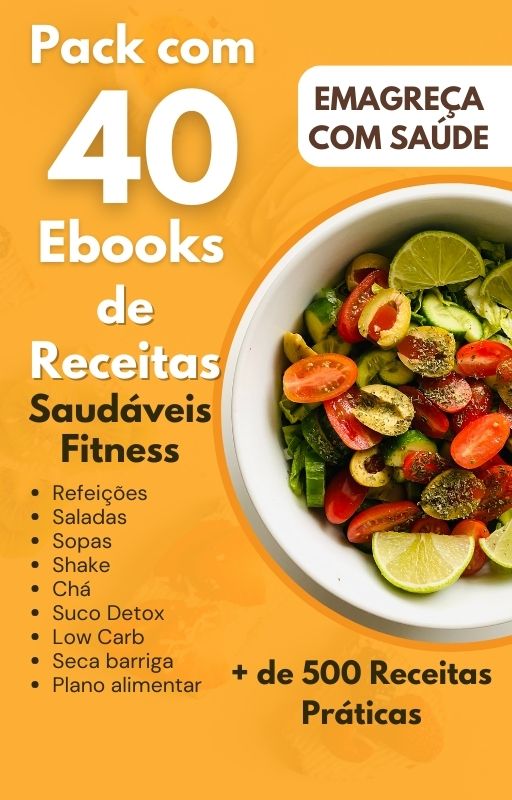 Pack de 40 eBooks de receitas para emagrecer