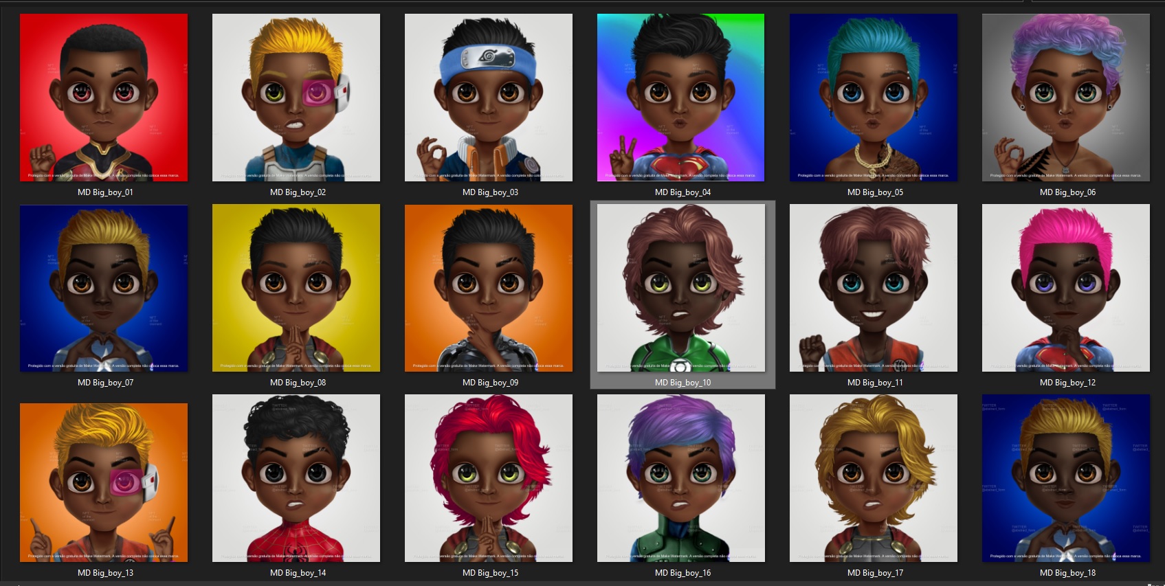 NFT Collection with 20 NFTs arts for YOU