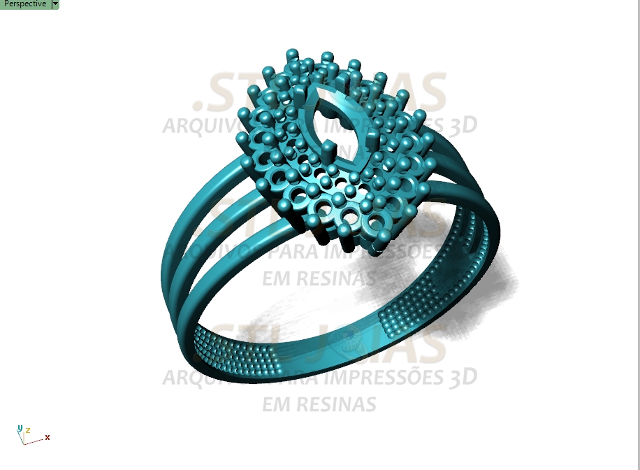 ANEL NAVETE Arquivo para impressão 3D. Formato STL - STL JOIAS arqu...