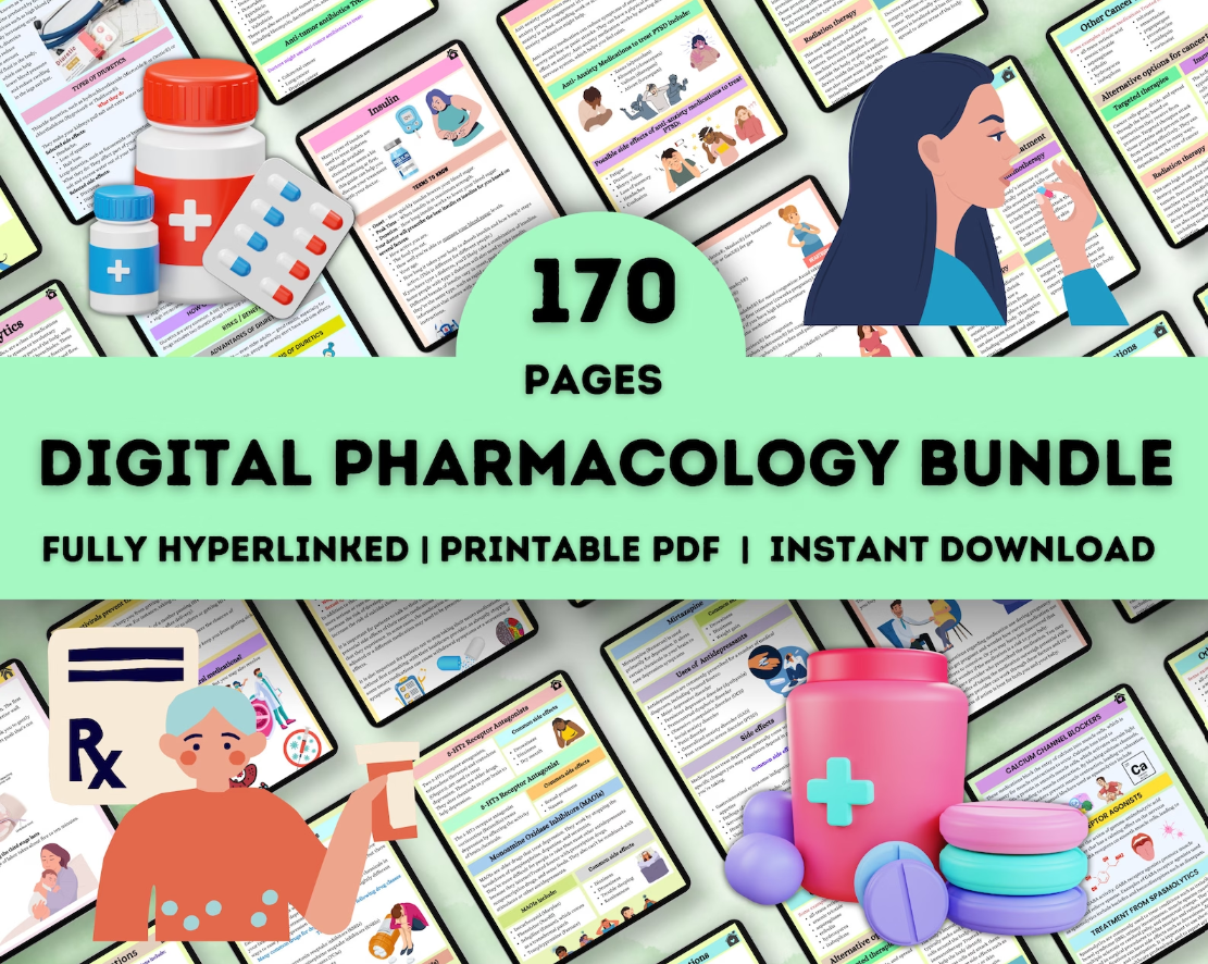 HARDCOPY Nursing School Notes, Nursing Notes, Nursing Bundle, Nursing ...