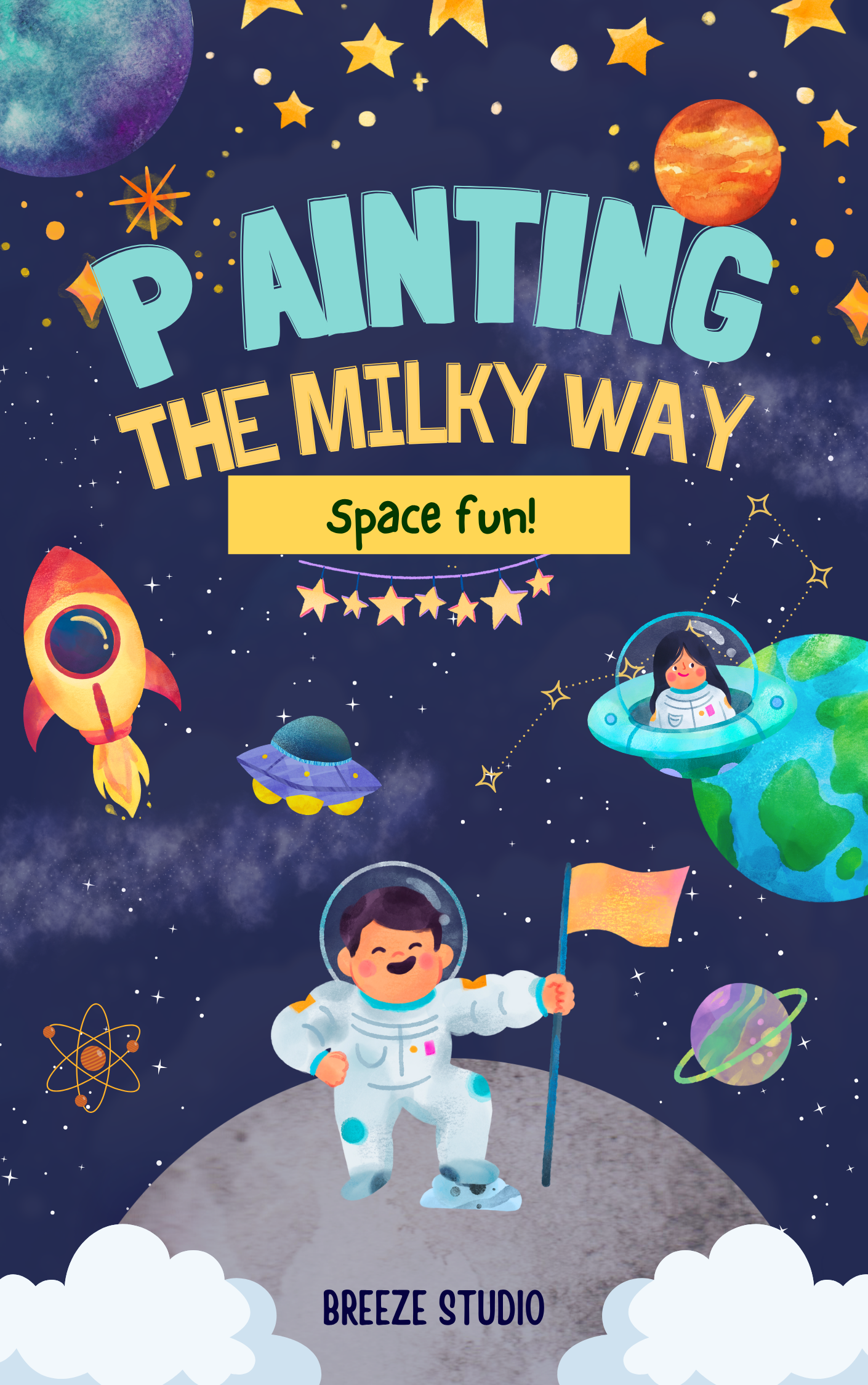 Space Coloring Book for kids