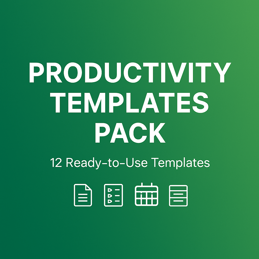 Productivity Templates Pack