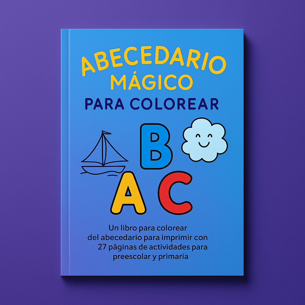 ABECEDARIO MAGICO -LIBRO PDF PARA COLOREAR Y APREDER LETRAS (A-Z)