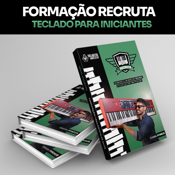 Livro Formação Recruta - Teclado para Iniciantes - Música pra Geral...