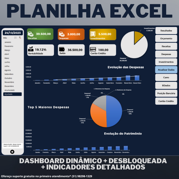 Planilha Excel Automatizada para Finanças Pessoais