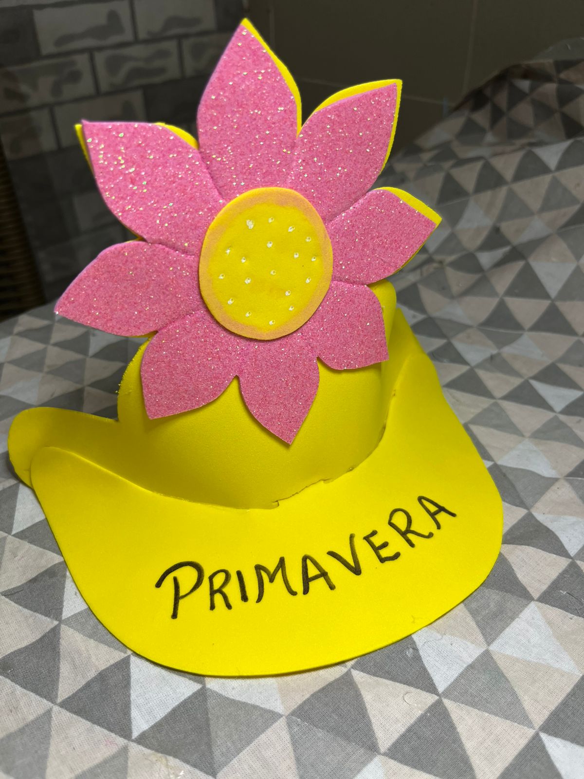 Molde Viseira Primavera em EVA (Flor) - Reny | Hotmart