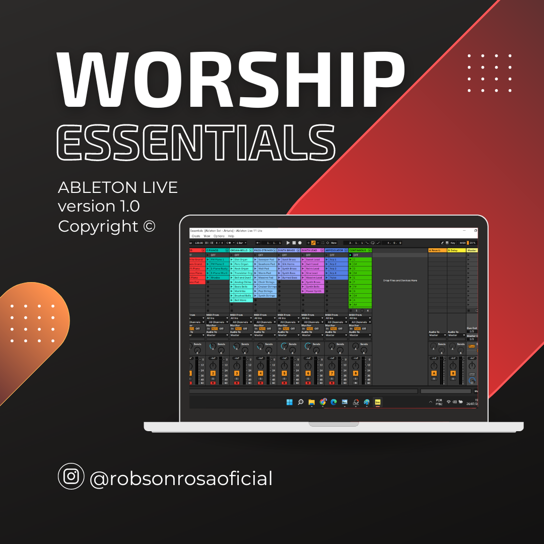 WORSHIP ESSENTIALS - ABLETON PACK - Robson Leandro Rosa | Hotmart