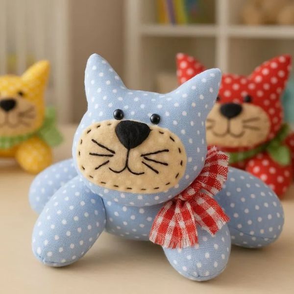 Moldes e Vídeo Aula Gato Fred - DJANILDA MARTINS FERREIRA VIEIRA