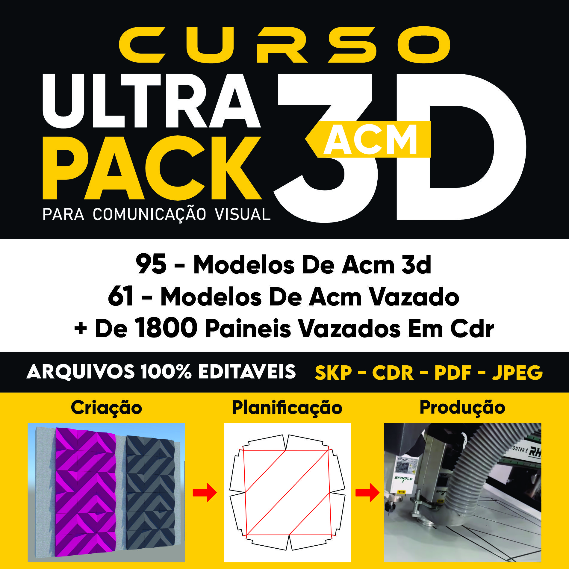 Curso Ultra Pack 3D ACM – Comunicação Visual - Deivid Ferreira | Ho...