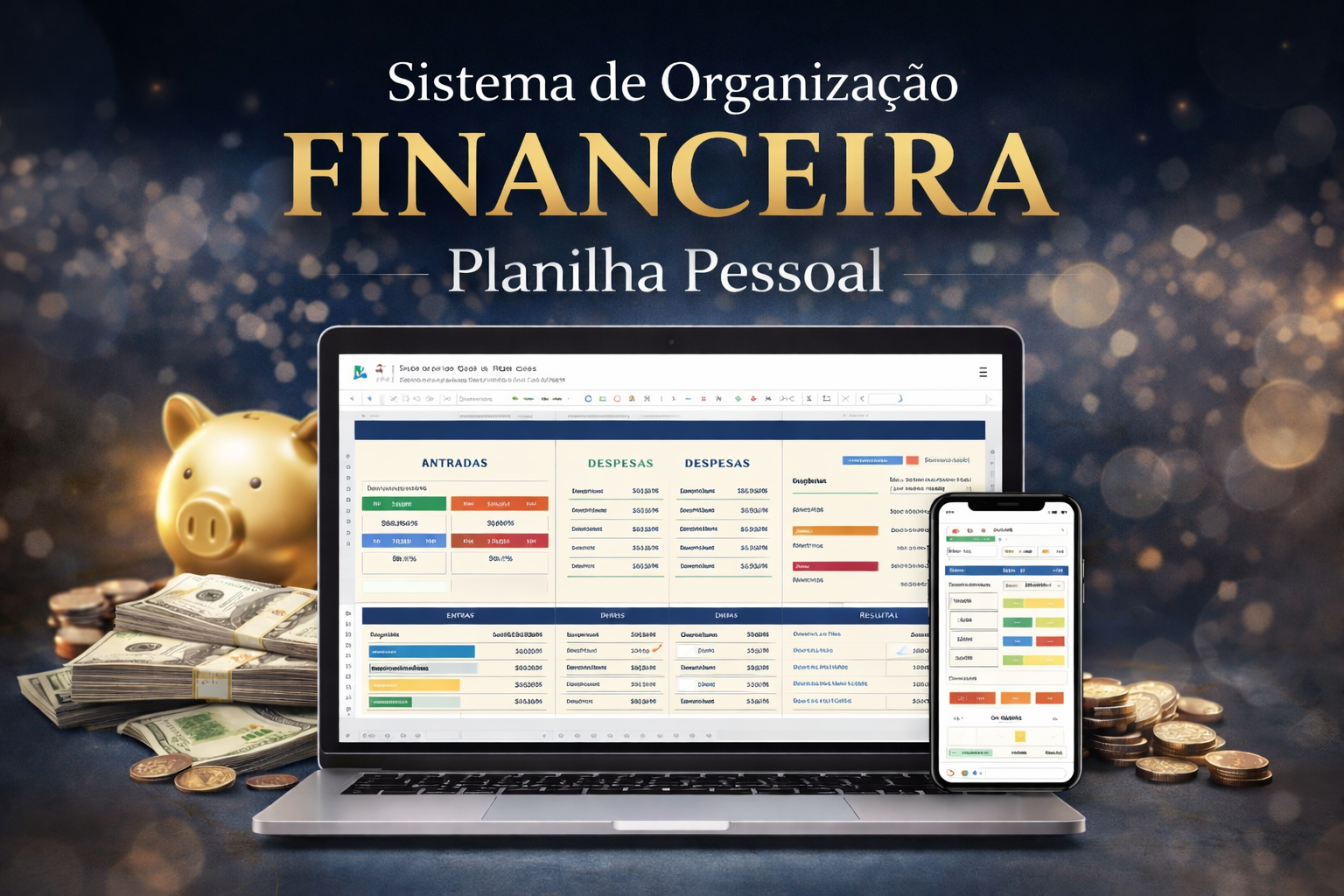Sistema de Organização Financeira — Planilha Pessoal - Vigni Barbos...