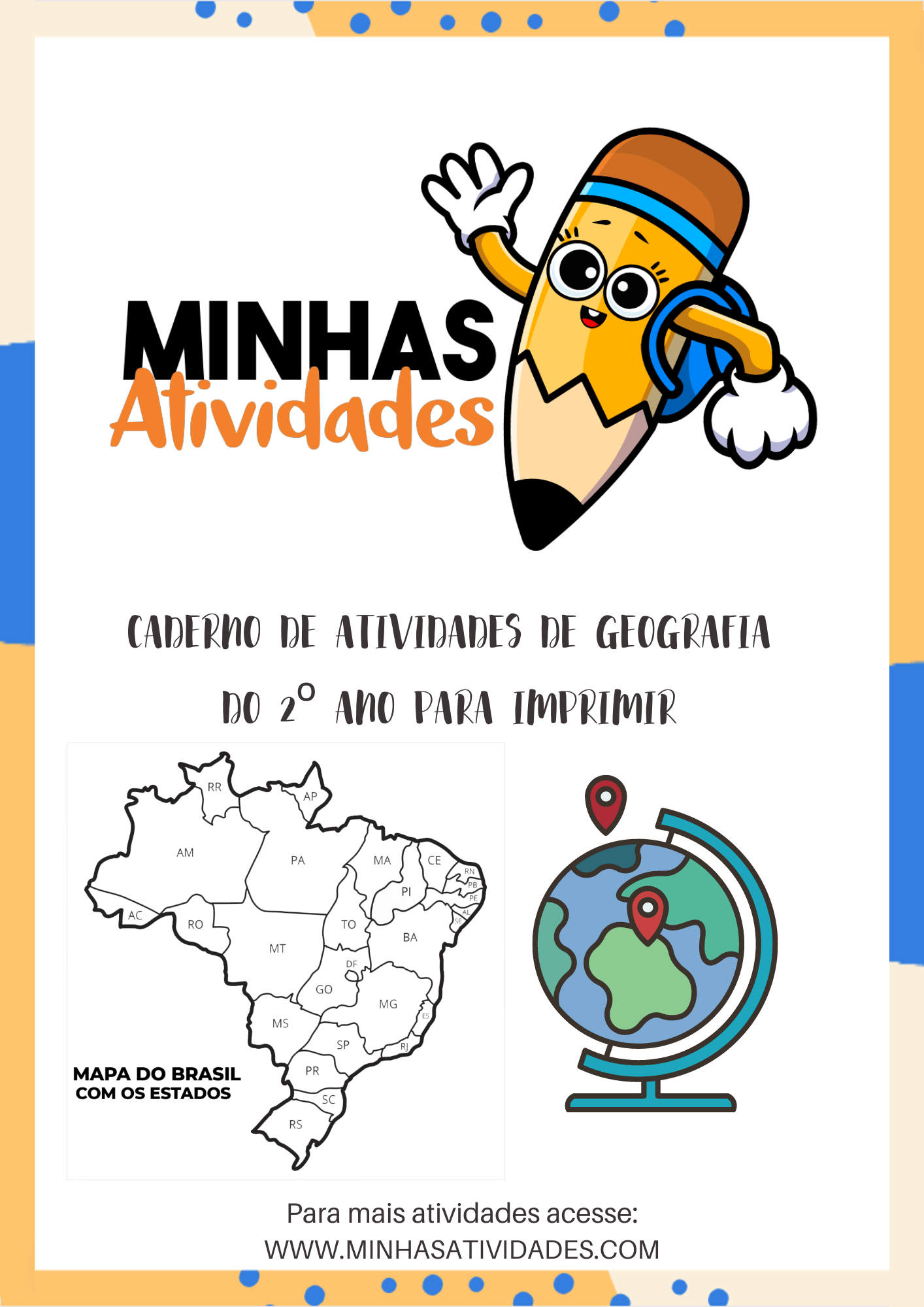 Caderno de Atividades de Geografia do 2º Ano para Imprimir - B20 Co...