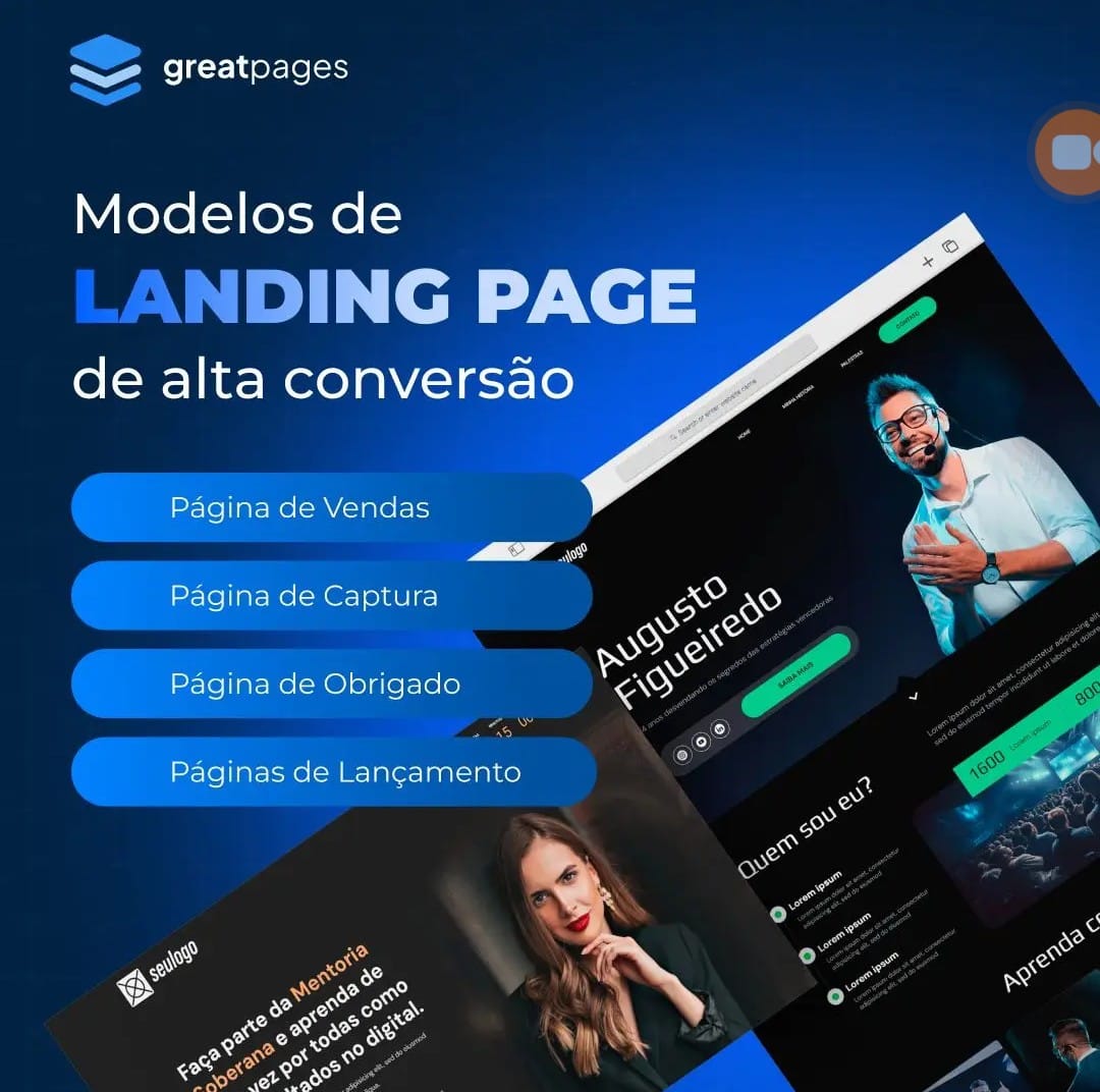 Modelos de landing page prontas - CLUBE DIGITAL BRASIL | Hotmart