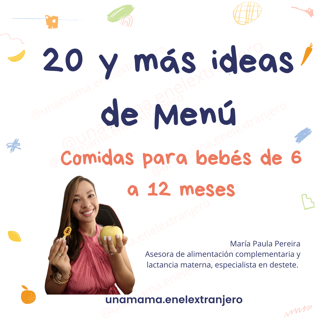 Ideas de menú para bebés de 6 a 12 meses