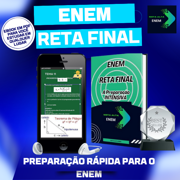 RETA FINAL ENEM : Preparação Completa - NOTA ALTA ENEM | Hotmart