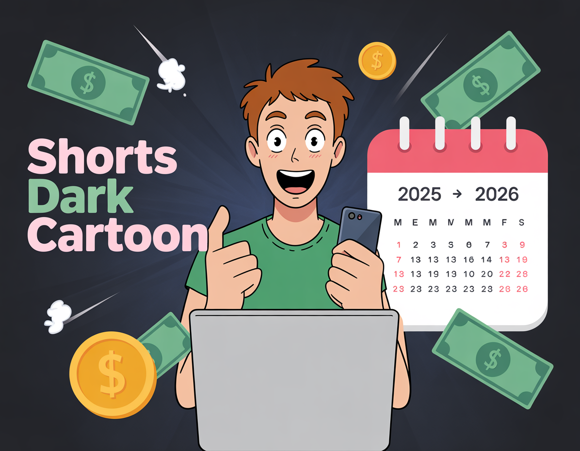 Shorts Dark Cartoon — Do Zero ao Viral | Hotmart