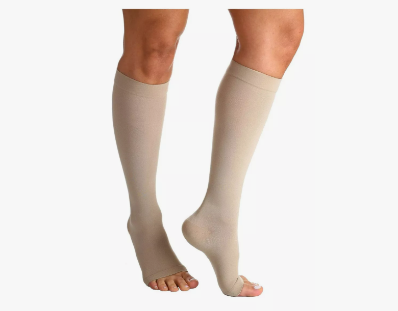 Meias compressivas panturrilha compressão 30-40 mmhg