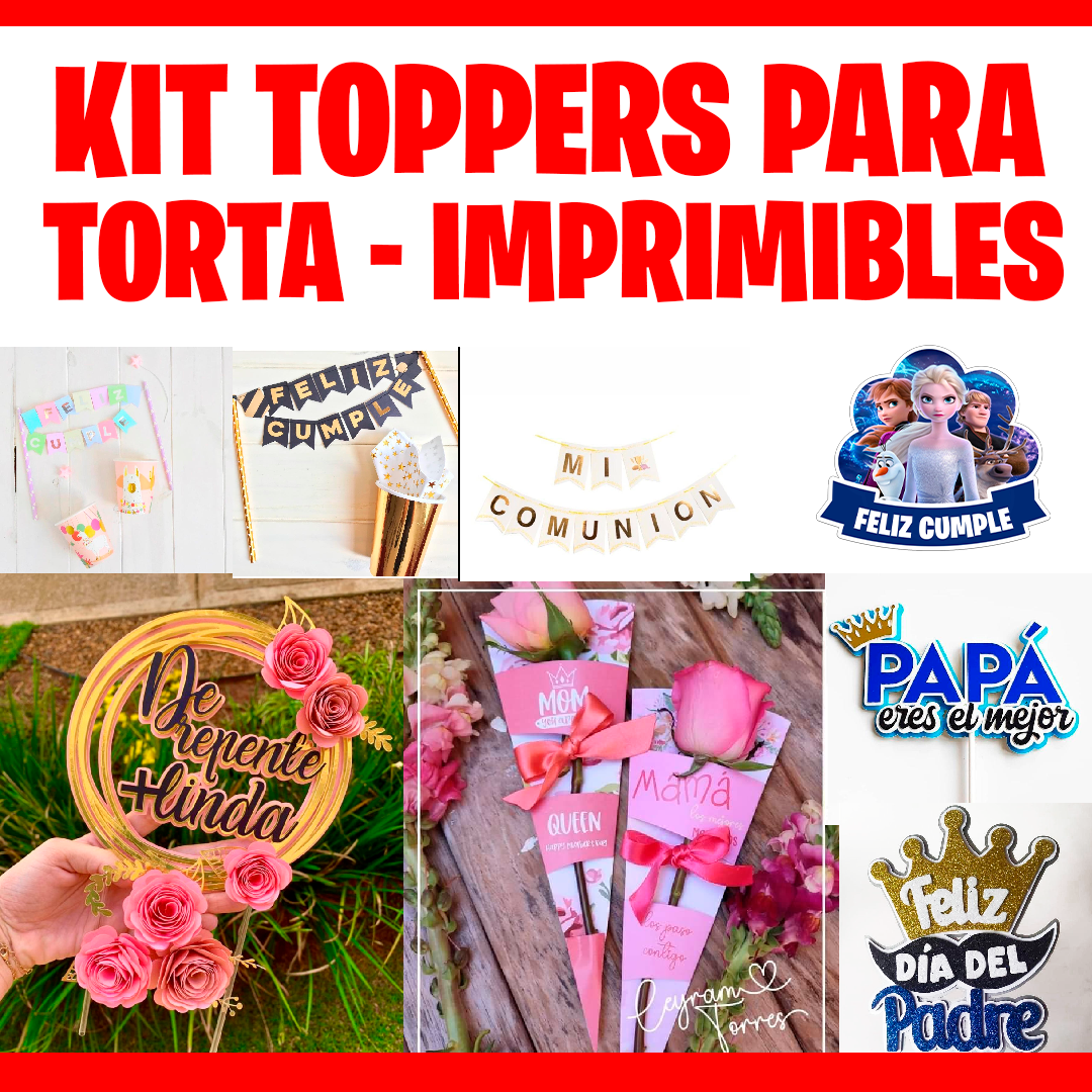 TOPPERS IMPRIMIBLES - joel gimenez | Hotmart