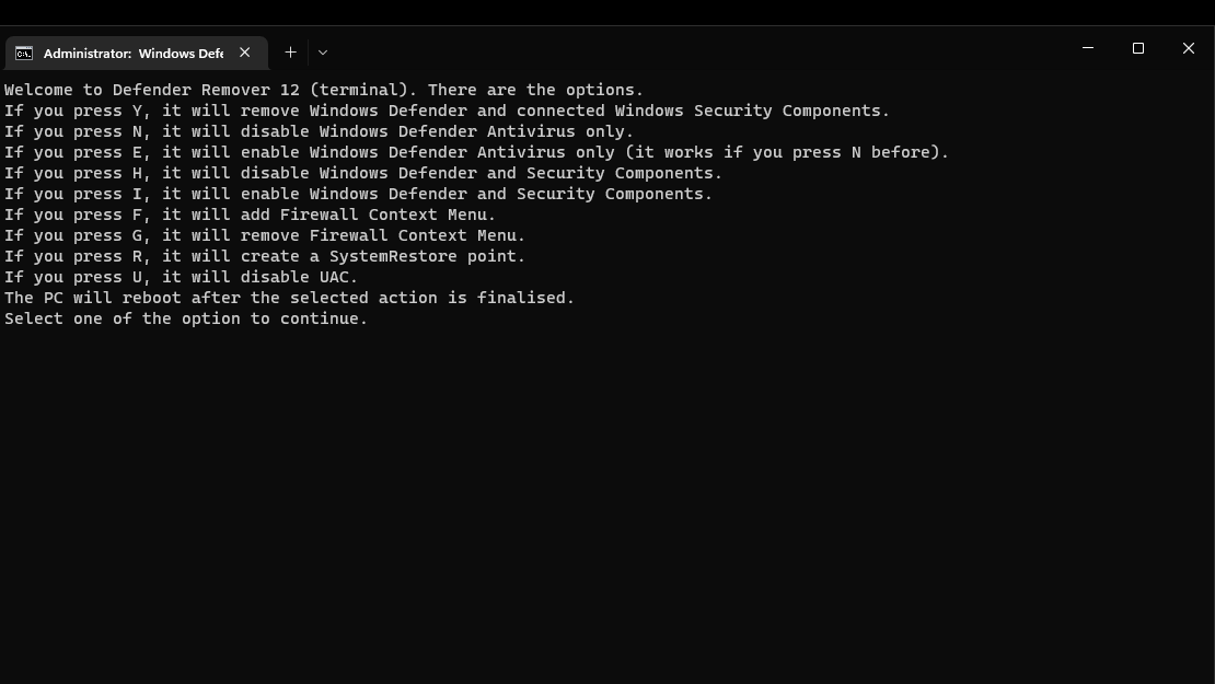 Defender Windows Remover Pro