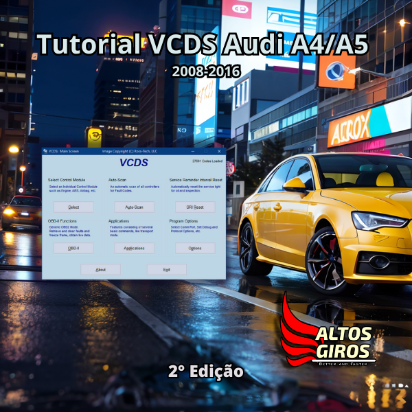 Tutorial VCDS Audi A4 versão 2 - Altos Giros BR | Hotmart