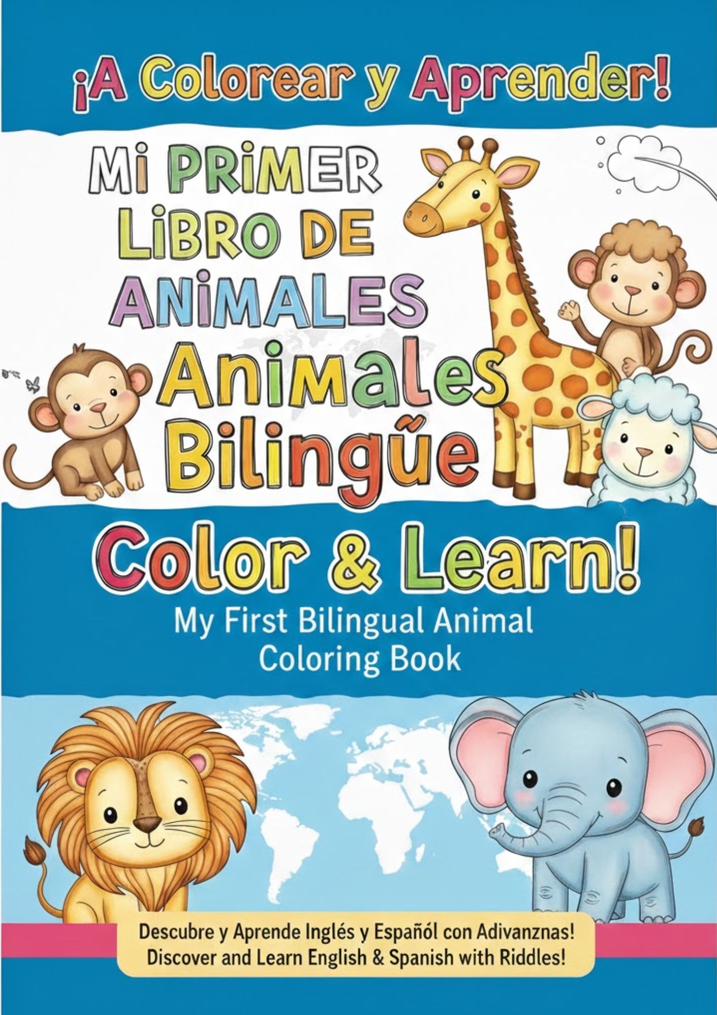 Color & Learn – Animales Bilingües para Colorear (Español e Ing...