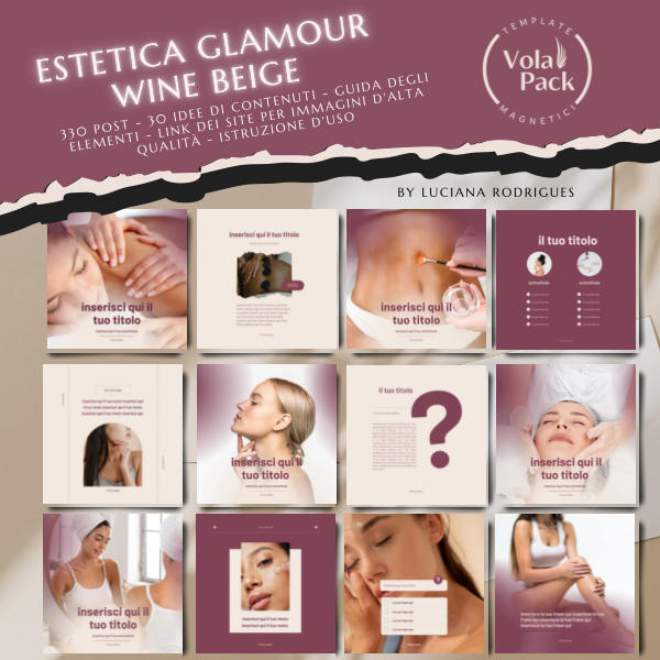 Vola Pack Estetica Glamour Wine Beige "Kit per Instagram"