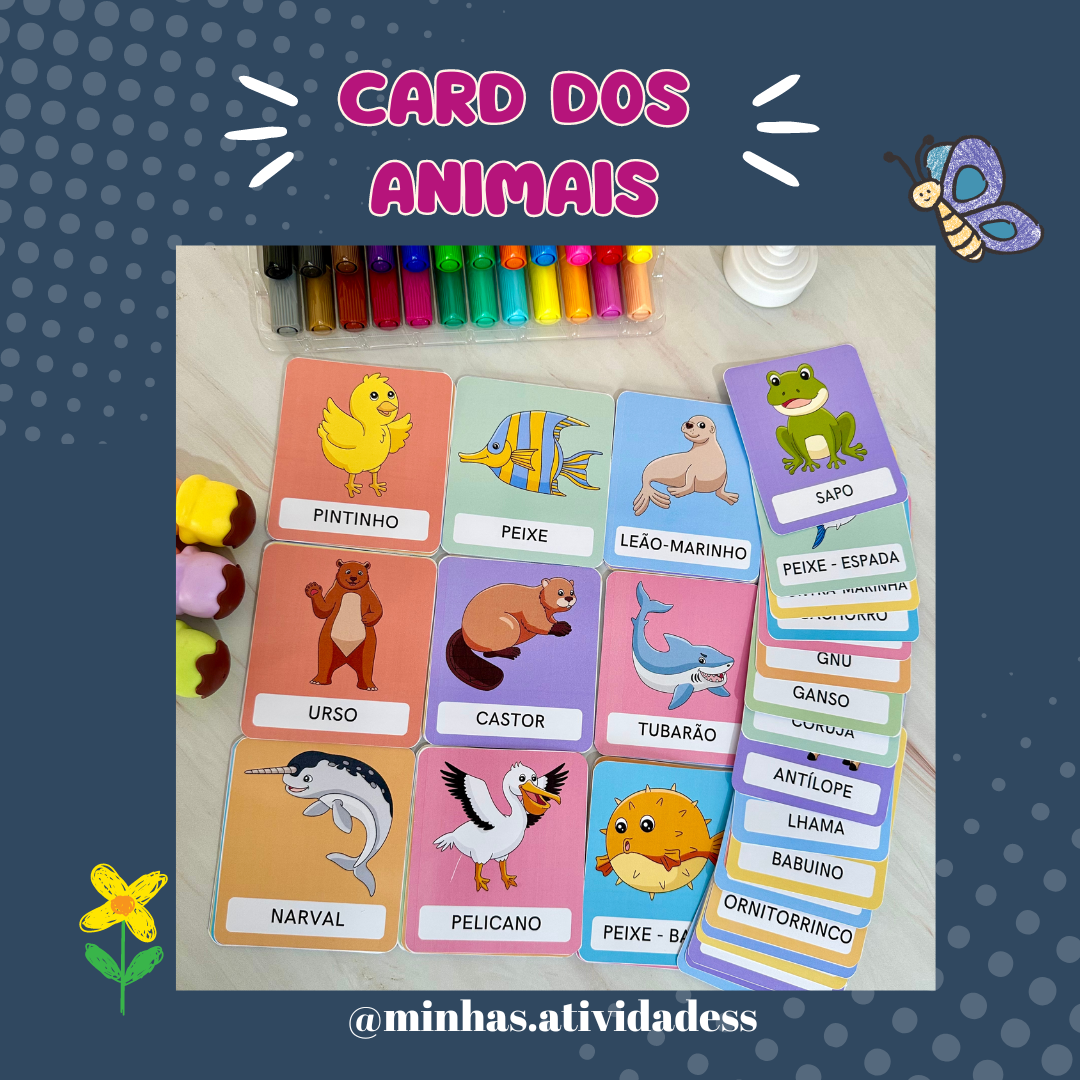 CARD DOS ANIMAIS - Nivia rodrigues Alves Cunha | Hotmart